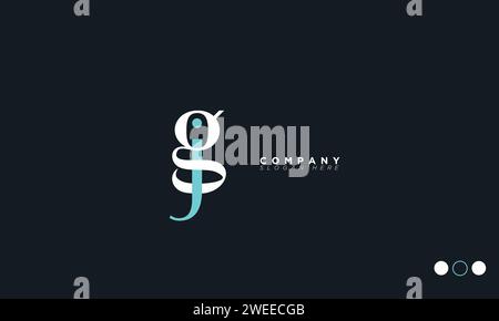 GJ Alphabet letters Initials Monogram logo Stock Vector Image & Art - Alamy