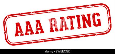 aaa rating stamp. aaa rating rectangular stamp isolated on white ...