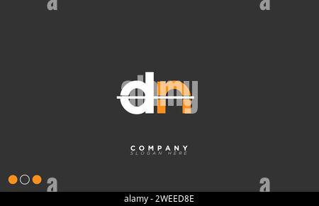 Alphabet letters monogram logo DN, ND, D and N, elegant and ...