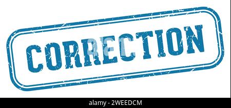 correction stamp. correction rectangular stamp isolated on white ...