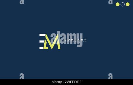 EM Alphabet letters Initials Monogram logo Stock Vector Image & Art - Alamy