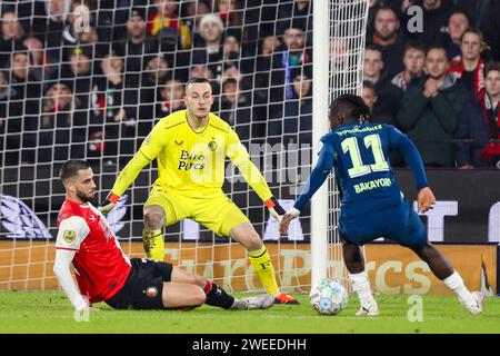 Rotterdam - Goalkeeper Justin Bijlow of Feyenoord Rotterdam during a ...