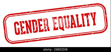 gender equality stamp. gender equality rectangular stamp isolated on ...