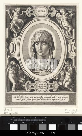 Personification of the Christian faith in the bust of Hugo de Groot ...