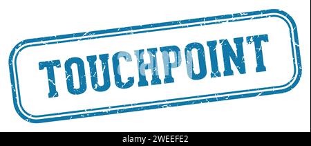 touchpoint stamp. touchpoint rectangular stamp isolated on white ...