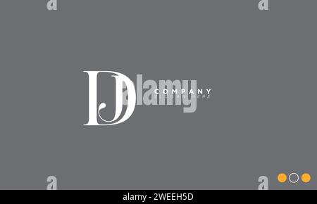 DJ Alphabet letters Initials Monogram logo Stock Vector Image & Art - Alamy