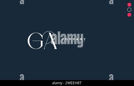 GA Alphabet letters Initials Monogram logo Stock Vector Image & Art - Alamy