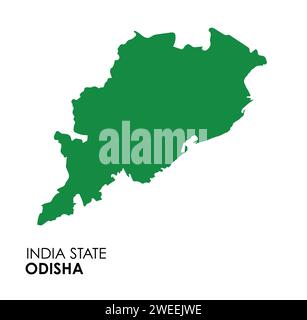 Location map of Odisha is a state of India with neighbour state and ...