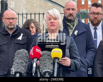 PSNI Detective Inspector Michelle Griffin, along with the family of ...