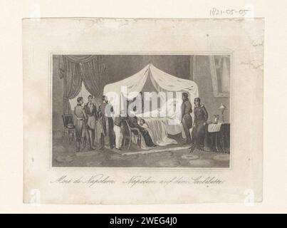 NAPOLEON DEATHBED 1821 Stock Photo - Alamy