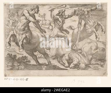 Hercules in Centauren, Antonio Storm, 1608 print Hercules in fight with ...