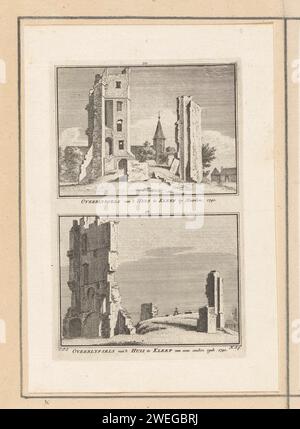 Ruin of the house Ter Kleef in Haarlem; Ruin of the house ter Kleef ...