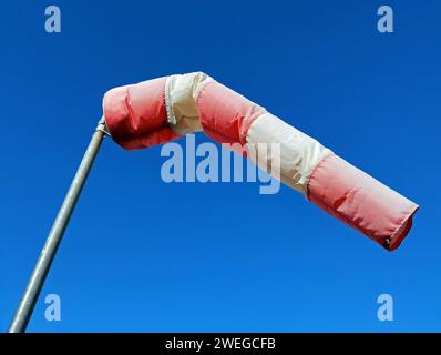Windsock to visualize the force and direction of the wind Stock Photo ...