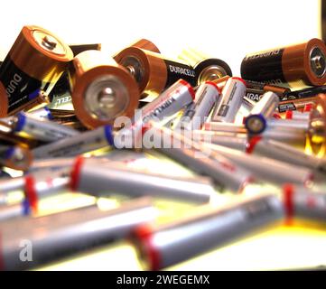 AA AAA and D cell batteries Photograph by Dennis Brack Stock Photo - Alamy
