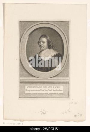 Portrait of Cornelis de Graeff, Jacob Houbraken, 1796 print Portrait of ...