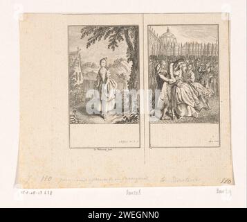 Two Scenes from the Deserrote, Daniel Nichoella Chodowiecki, 1774 print ...
