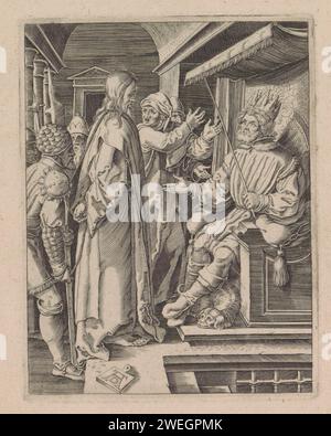 Christ for Herod. Christ is brought to King Herod by armed soldiers ...