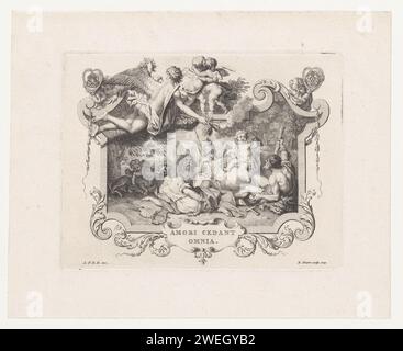 Allegorical performance with Hercules, Bernard Picart (workshop of), After Bernard Picart, 1714 ...