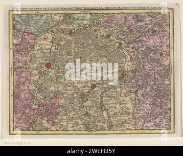 Part of a map of the Austrian Netherlands, Tobias Conrad Lotter, After ...