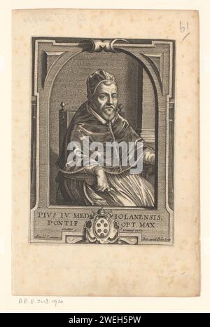. Portrait of Pope Pius IV, with his papal weapon Stock Photo - Alamy