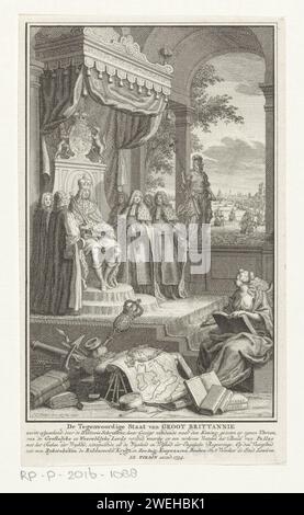 Allegory on the history of Great Britain with the portrait of Isaac de ...