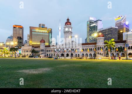 Night view of Independence square also knowns as Dataran Merdeka Stock ...