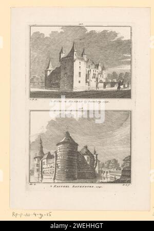 View of Batenburg Castle, Hendrik Spilman, After Abraham de Haen (II ...