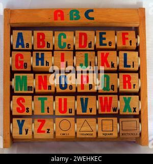Wooden Abacus. Studio set up on light / white background. cym Stock ...