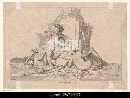 Architecture, Georg Leopold Hertel, after François Boucher, 1750 - 1778 ...