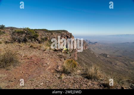 Photograph from the South Rim, Chisos Mountains. Big Bend National Park ...