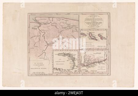 Map of Suriname with the Caribbean, Curaçao and West Africa, Map of the ...