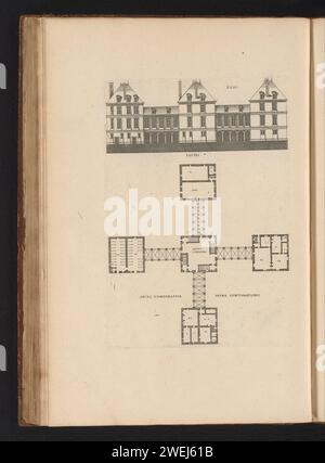 Map, Jacques Androuet, 1559 Map. View and map of architecture. Numbered ...