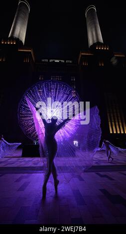Singularity art installation at the Battersea Power Station Light ...