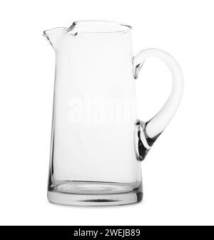 One empty glass jug isolated on white Stock Photo - Alamy