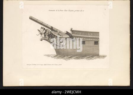 Voesteven and figurehead of a frigate, Joseph Coiny, After Pierre ...