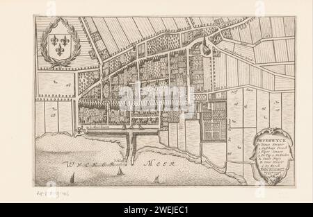 Map of Beverwijk, Anonymous, 1632 - 1652 print Map in a nutshell ...