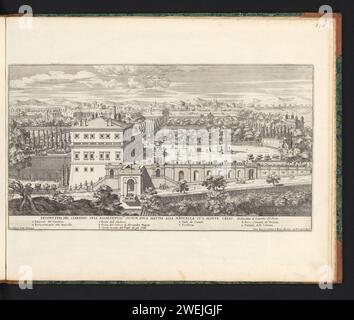 Map of the garden of Hertog Girolamo Mattei, Giovanni Battista Falda ...