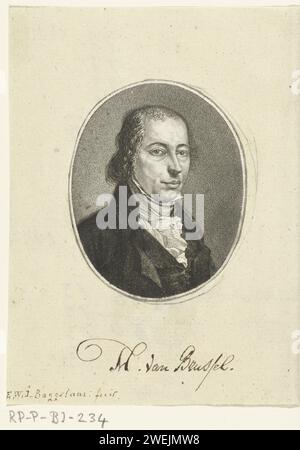 Portrait of Hermanus Van Brussels, Ernst Willem Jan Brelaar, after ...