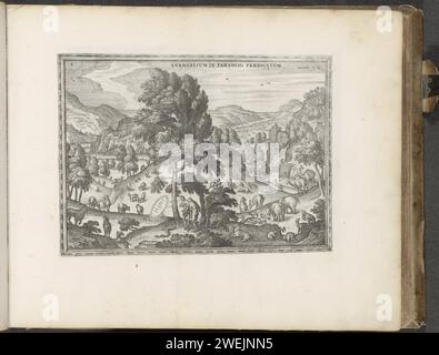 God curses the snake, 1653 - 1654 print In the midst of the animals and ...