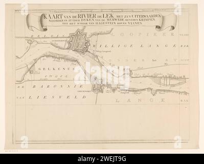 Map of the Lek River, consisting of seven parts, Isaak Tirion (workshop ...