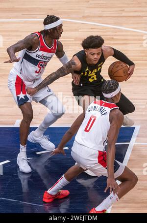 Utah Jazz guard Keyonte George (3) during the first half of an NBA ...