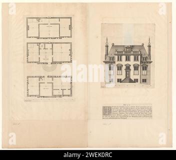 Map of the Elsenburg country house in Maarsseveen, Johannes Vinckboons ...