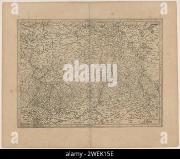 Map of the Duke Dommen Brabant, Gulik and Kleef, Gerardus Mercator, 1585 - 1595 print Map of the ...