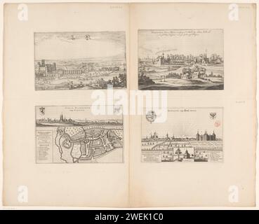 Faces on Gavere, Herdersem and Ronse and a map of Ninove with cityscape ...
