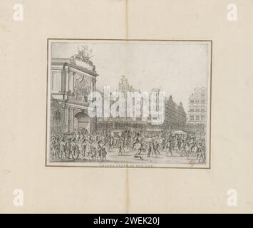 Arrival of procession with Maria de 'Medici at the Triumph gate on the ...