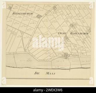 Map of the island of Rozenburg, consisting of eight parts, Anonymous ...