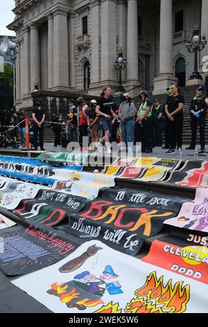 2024 Melbourne, Australia Invasion Day Rally calling for end of abuse ...