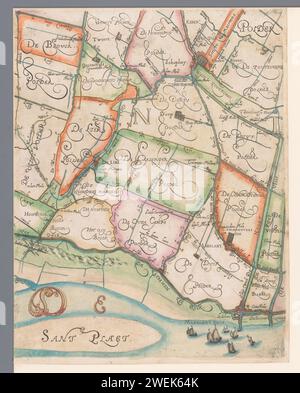 Map of the Delfland Water Board, Share in the middle, Floris ...