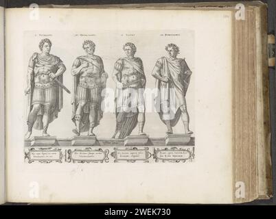 Four Roman emperors, 1653 - 1654 print Consoles with the first four ...
