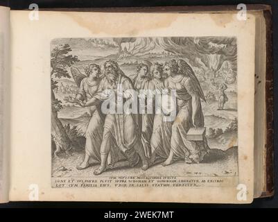 Lot and his daughters, 1646 print Lot is in a cave next to one of his ...